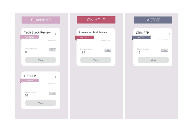 RFP Tool | Olive Technologies
